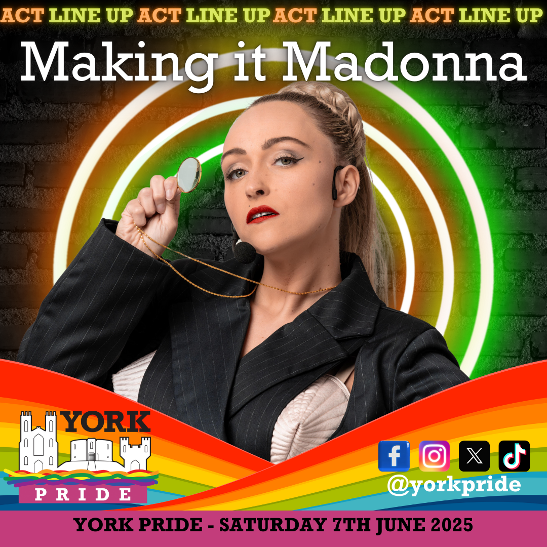 Main Stage Line-Up – York LGBT+ Pride